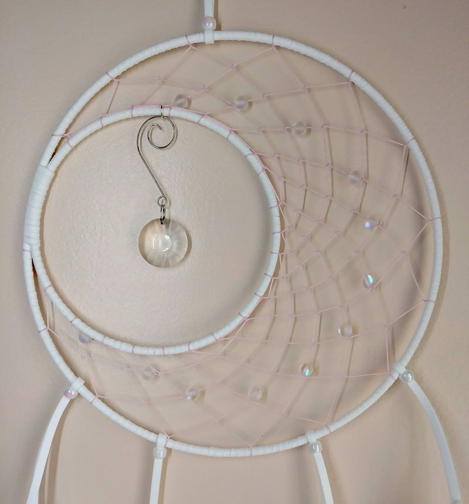 White Double Ring Dream Catcher - Etsy