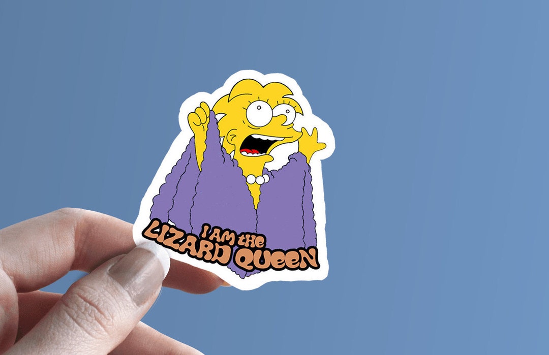 The Simpsons Vinyl Sticker | Lisa Simpson Sticker | Lizard Queen Decal ...