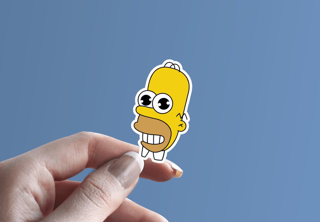 The Simpsons Vinyl Sticker Mr Sparkle Homer Simpson Laptop Decal ...