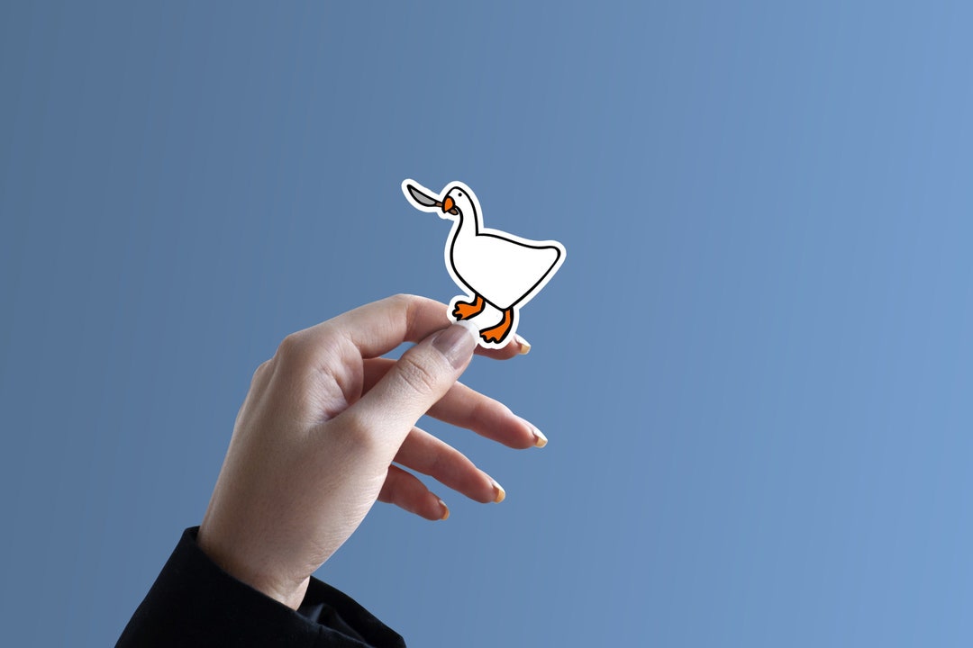 Untitled Goose Game Vinyl Sticker | Violent Dangerous Goose Sticker ...