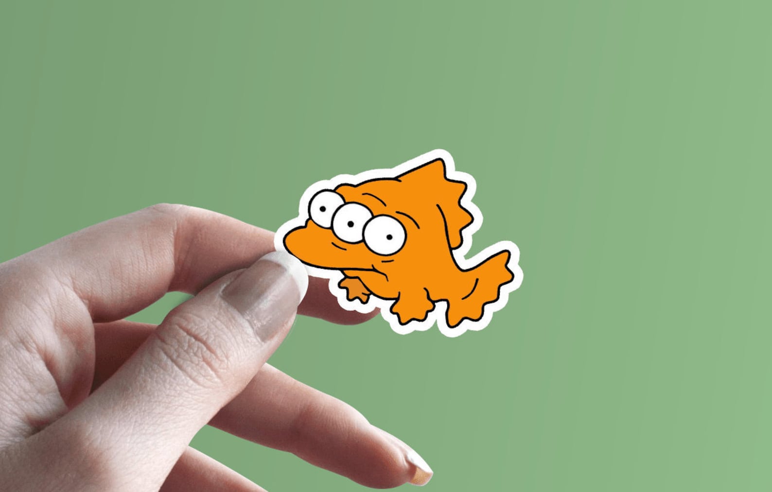 The Simpsons Vinyl Sticker Blinky the Fish Three-eyed Fish | Etsy