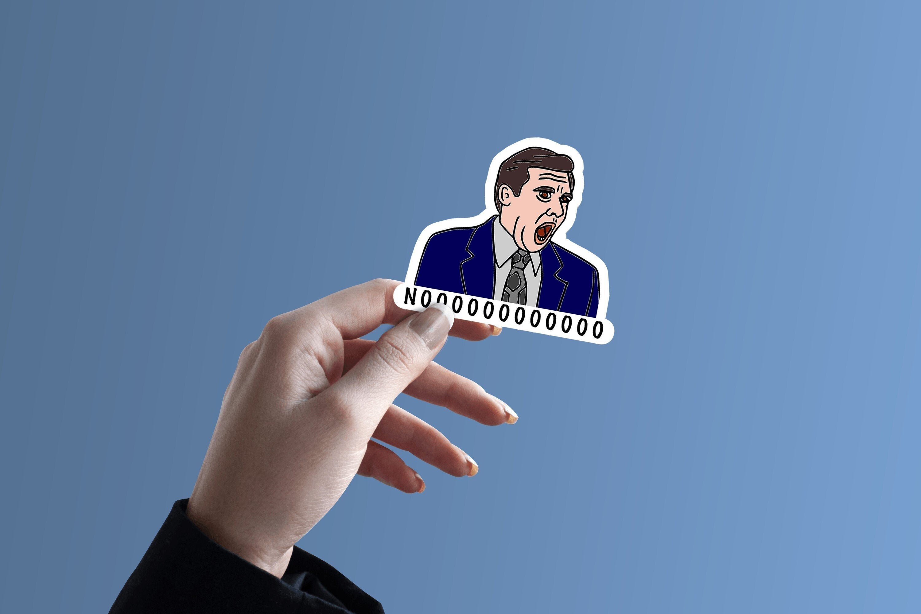 Michael Scott No Vinyl Sticker The Office Sticker The | Etsy