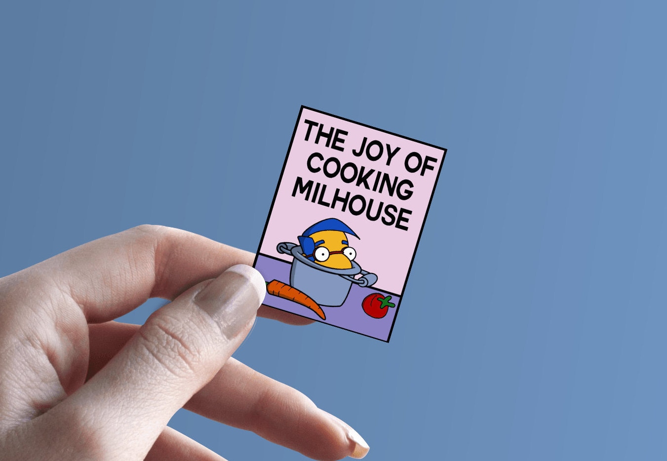 The Simpsons Vinyl Sticker the Joy of Cooking Milhouse Van | Etsy