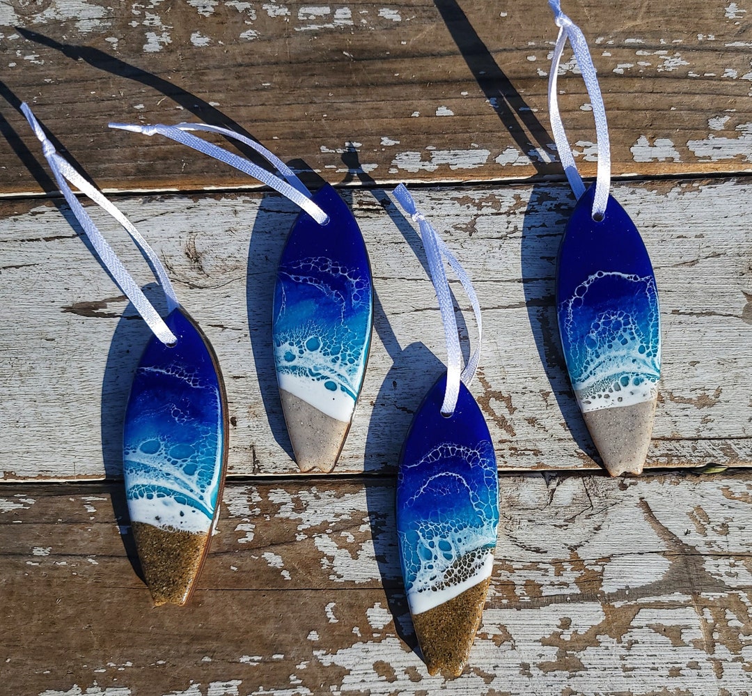 Surfboard Ornament, Surfboard Christmas Ornament, Surfer Christmas ...