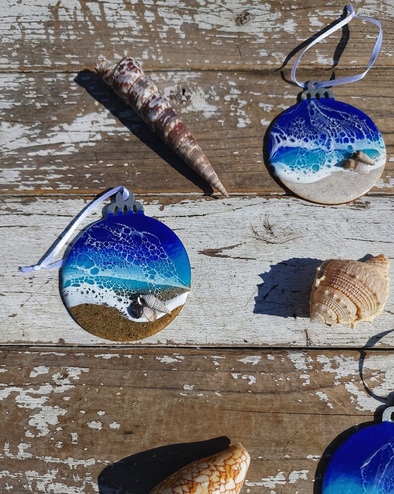 Ocean Christmas Ornament, Christmas Ornament, Coastal Christmas, Xmas ...