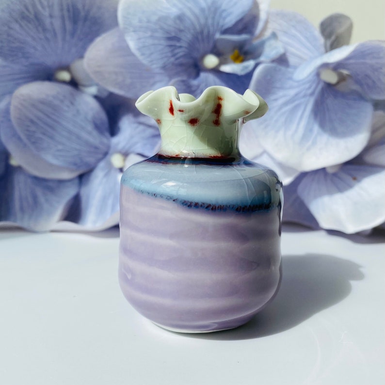 Handmade Thistle Purple-light Glazed Bud Vases - Etsy
