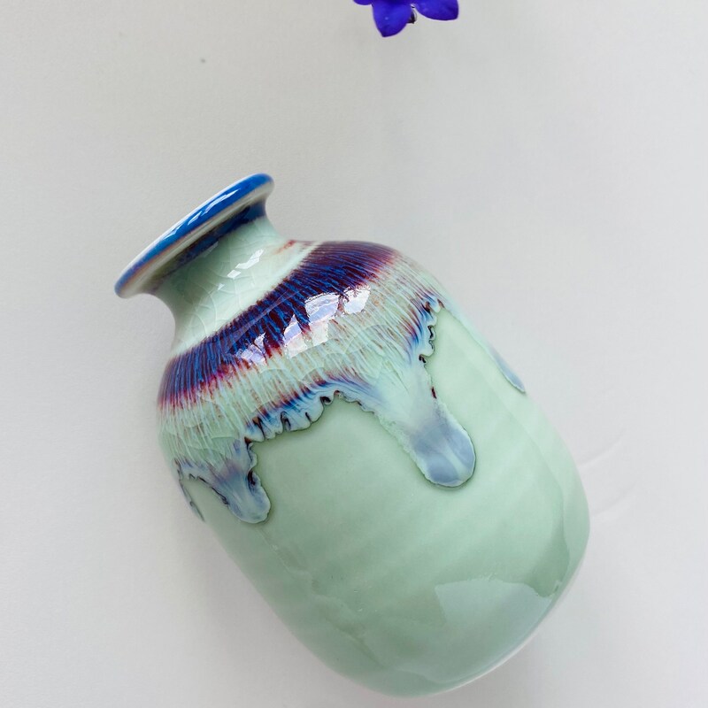 Turquoise Vase - Etsy