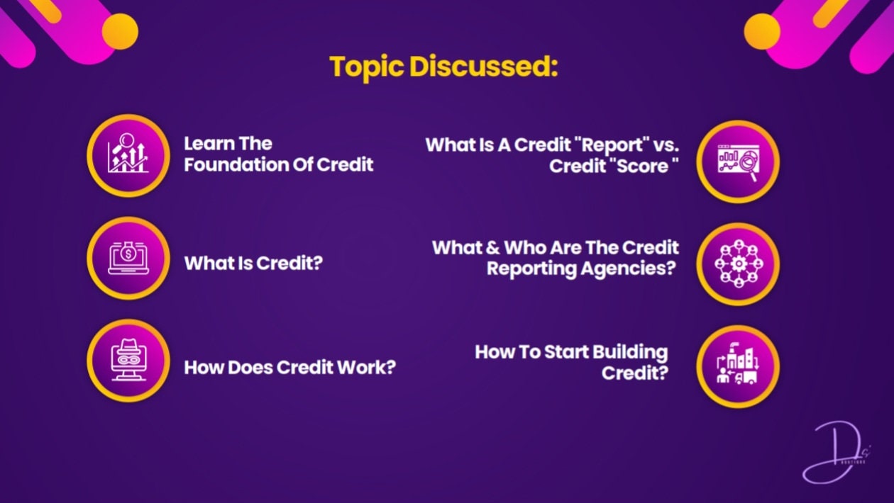 Financial Literacy (credit 101) - Etsy