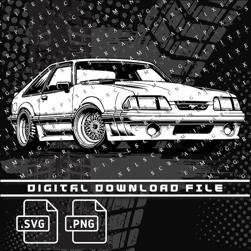 1993 Fox Body Mustang - Etsy UK