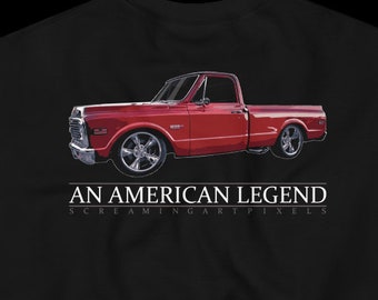 Chevy Custom C10 Truck Poster C10 Fine Art Print Chevrolet - Etsy