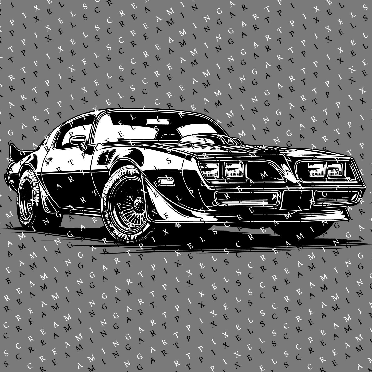 Pontiac Trans Am Digital File, Firebird Pontiac Png File, Firebird, PNG ...