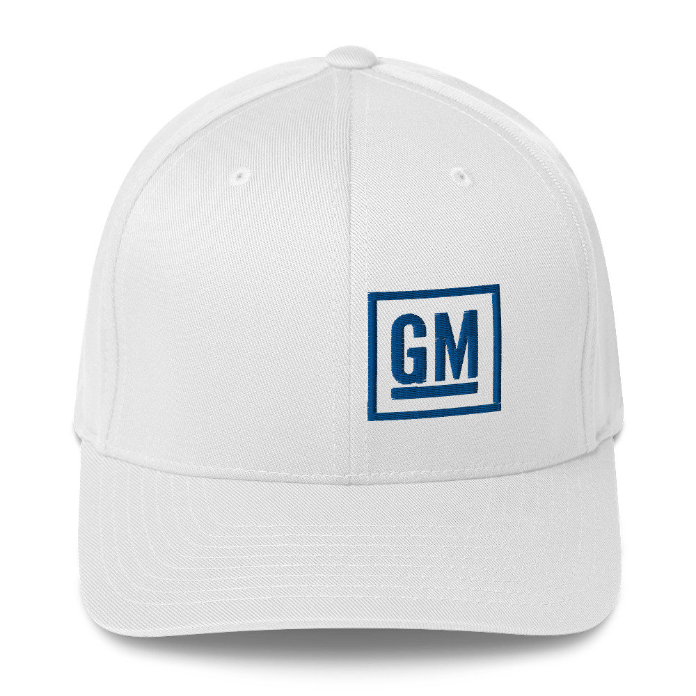 GM Logo Flex Fit, Chevy Truck Hat Structured Twill Cap, Blue Logo ...