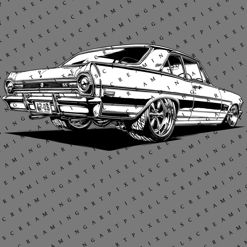 1967 Chevy Nova Ss Digital File, 67 Nova Png File, Chevy Nova Ss, PNG ...