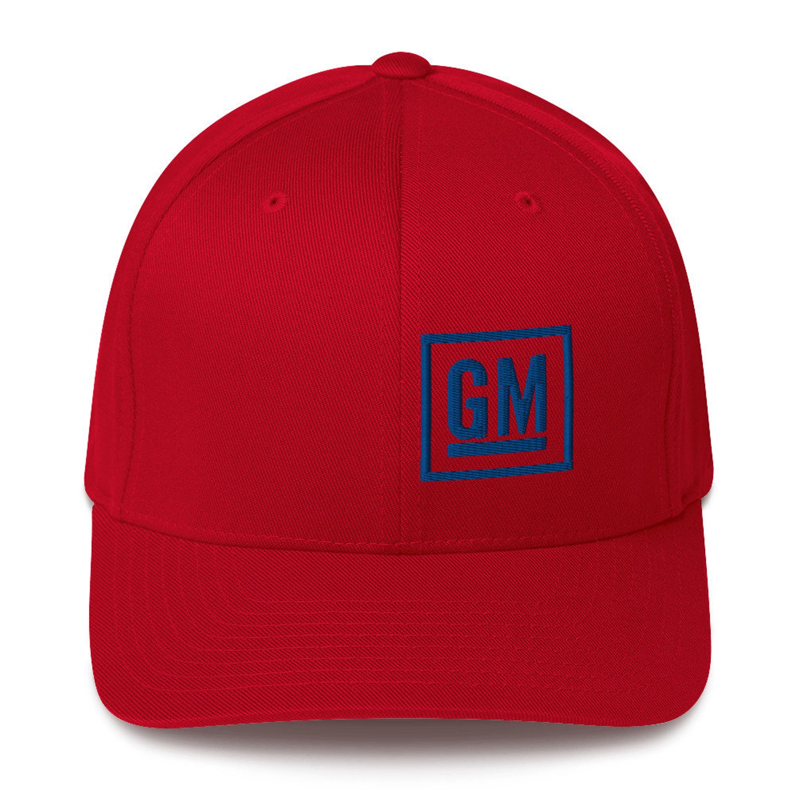 GM Logo Flex Fit, Chevy Truck Hat Structured Twill Cap, Blue Logo ...