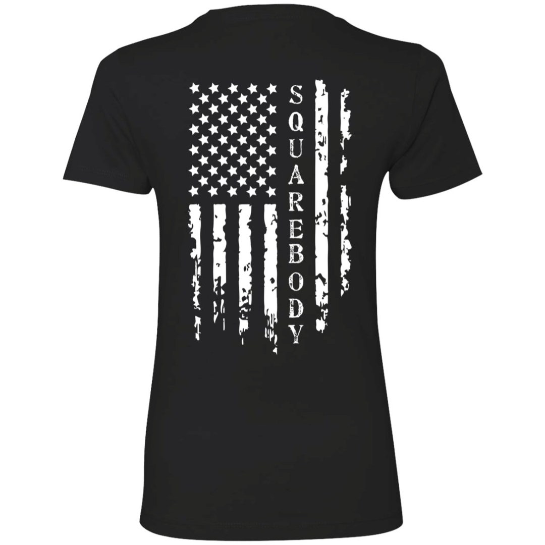 Squarebody Nation Flag, C10 Truck, Square Body Nation, US Flag Ladies T ...