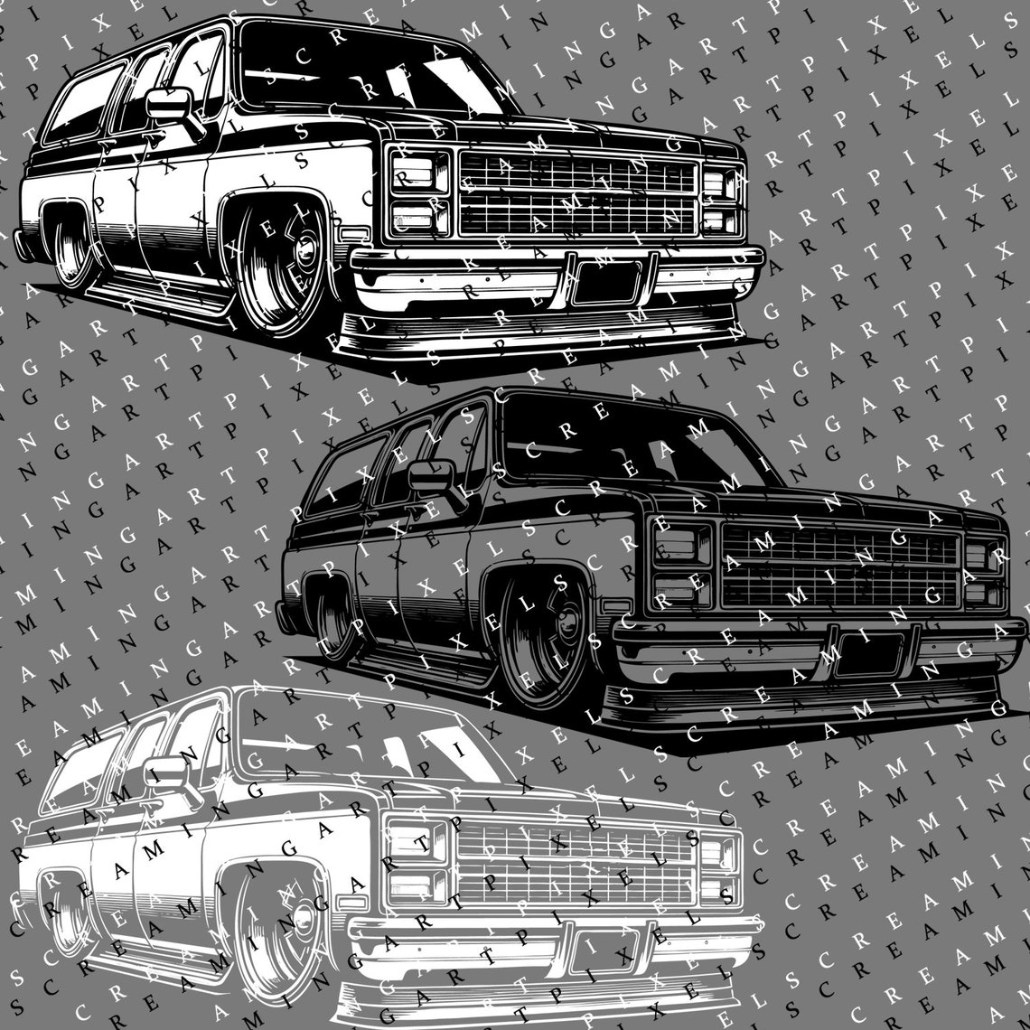 Chevy Suburban Squarebody Png File, Burb Life, Suburban Svg, PNG and ...