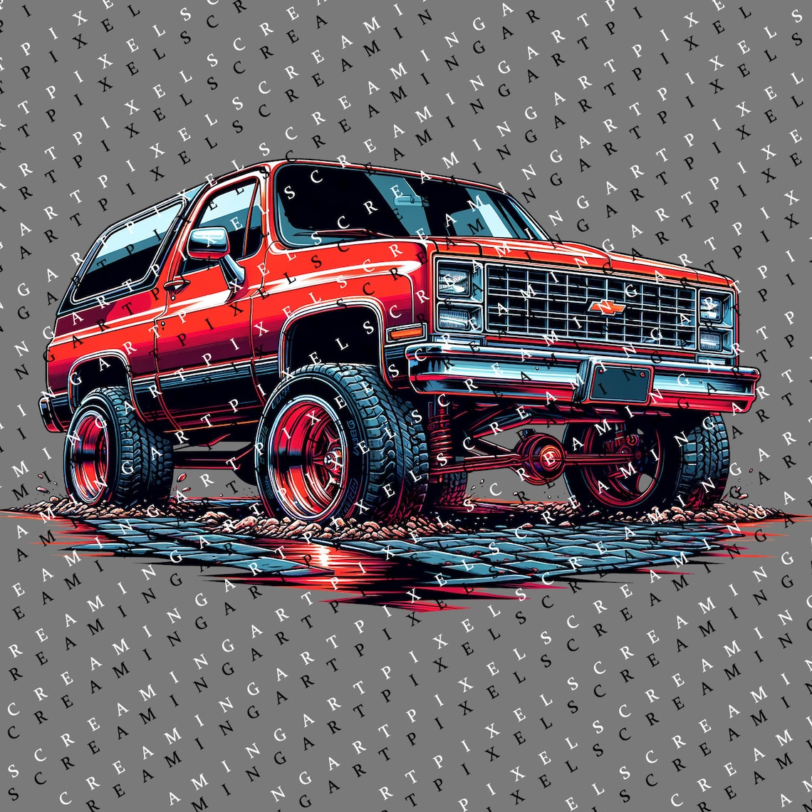 Chevy K5 Blazer Digital File, PNG File, Chevysquarebody, Graphic Clip ...