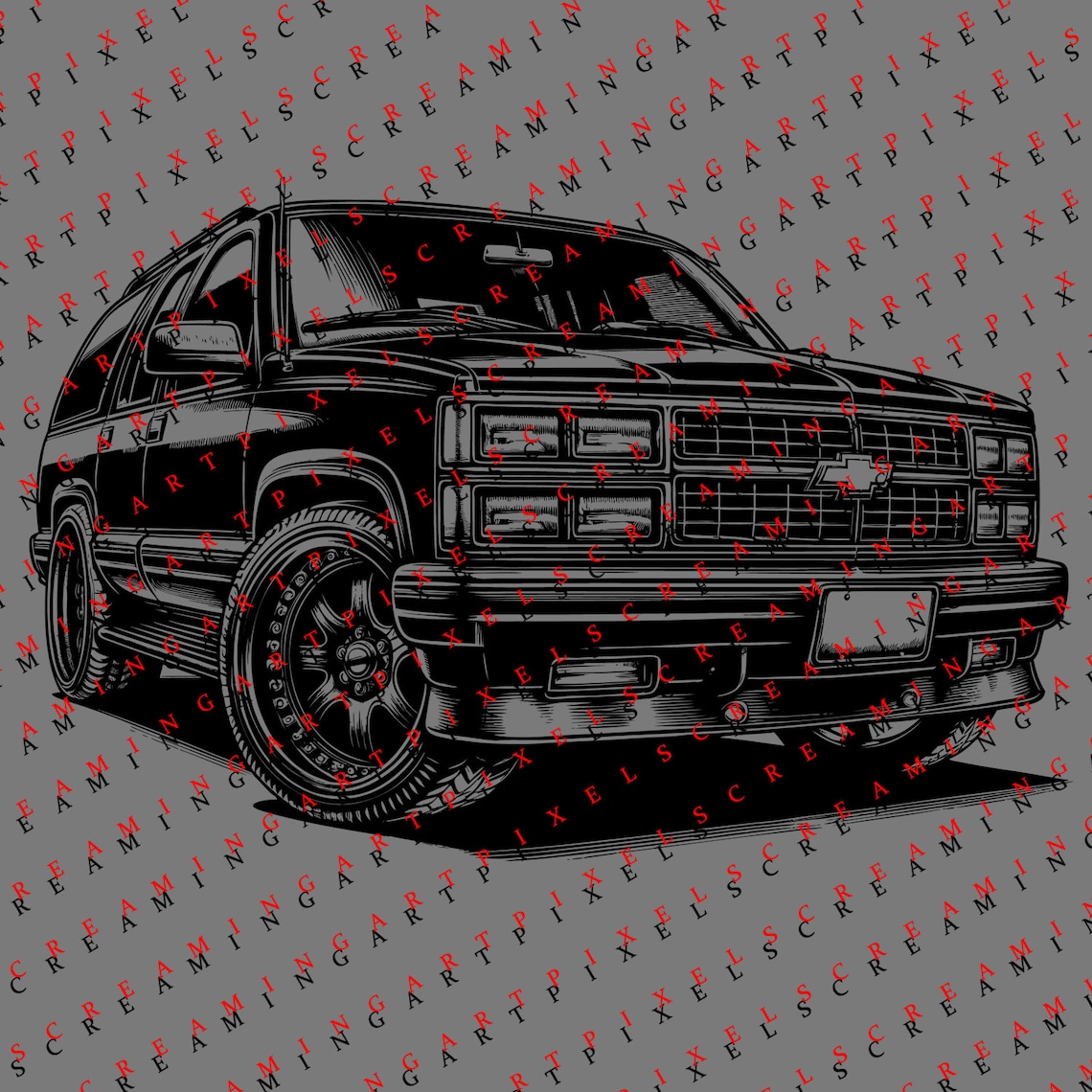 Chevy Tahoe, Obs Chevy, Tahoe Nation Digital File, PNG and SVG Files ...