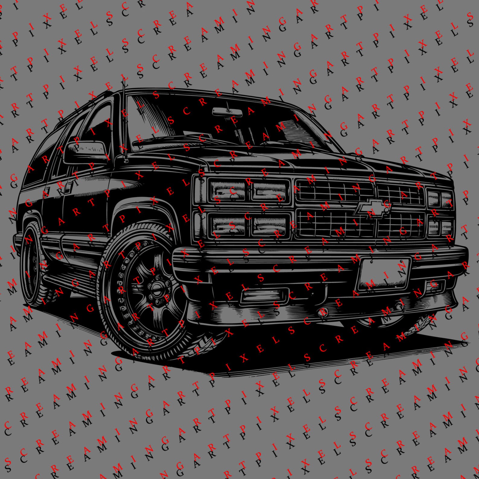 Chevy Tahoe, Obs Chevy, Tahoe Nation Digital File, PNG and SVG Files ...