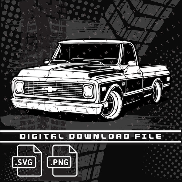 Stepside Chevy C10 Svg - Etsy