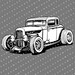 Coupe Hot Rod Deuce Coupe Digital File, 1932 Coupe Silhouette, Hot Rod ...