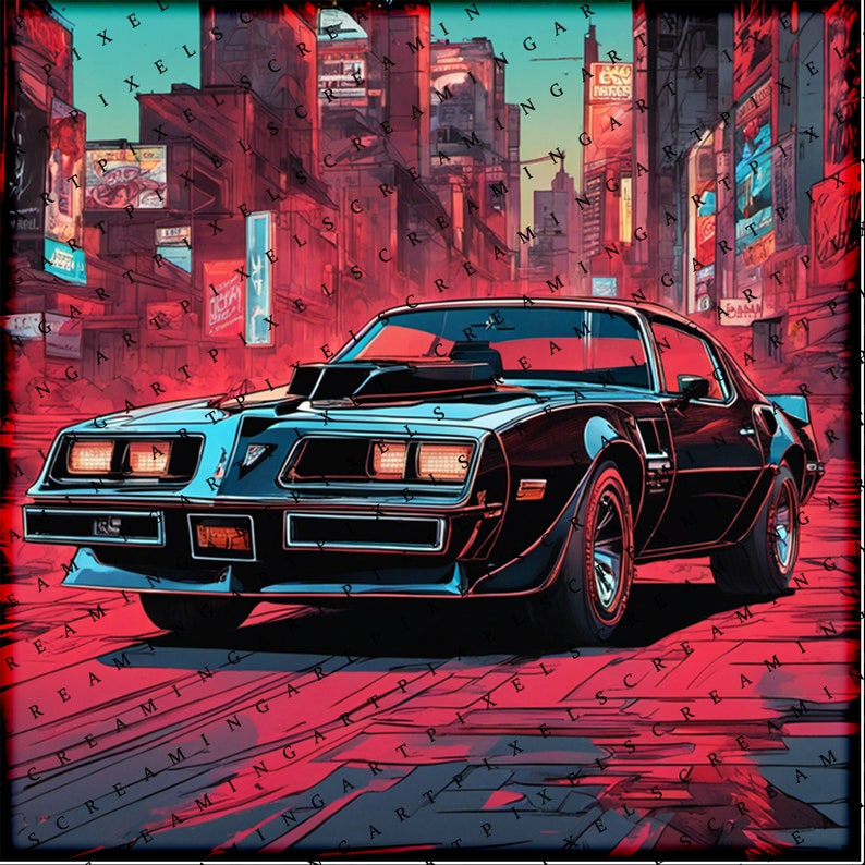 Pontiac Trans Am, Firebird, Bandit Trans Am, Svg and Png, Digital File ...