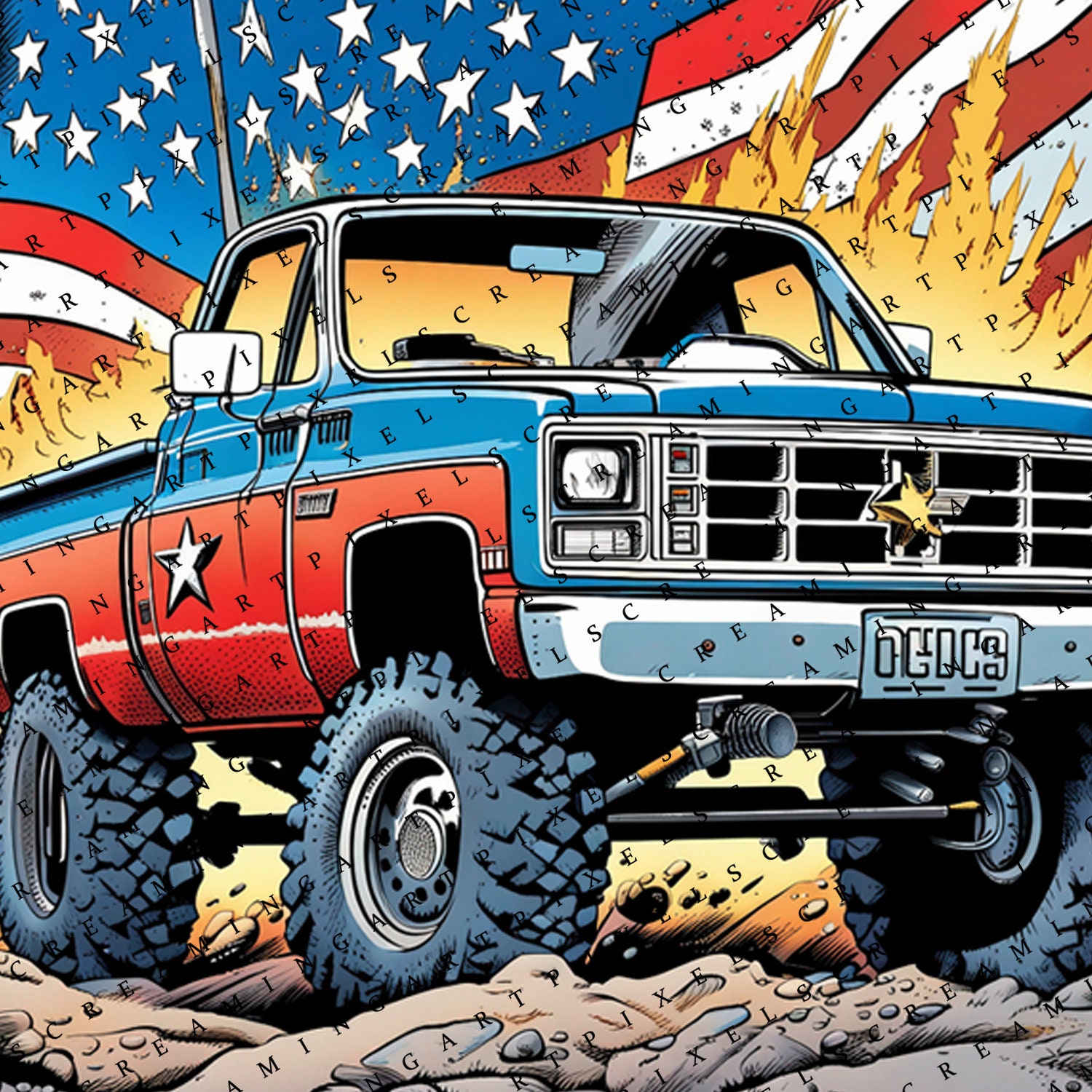 1985 K20 Squarebody, Squarebody Chevy Offroad 3 Pack, War Scene ...