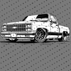 Chevy Squarebody Obs Ck Truck Digital File, PNG and SVG Files, Chevy ...