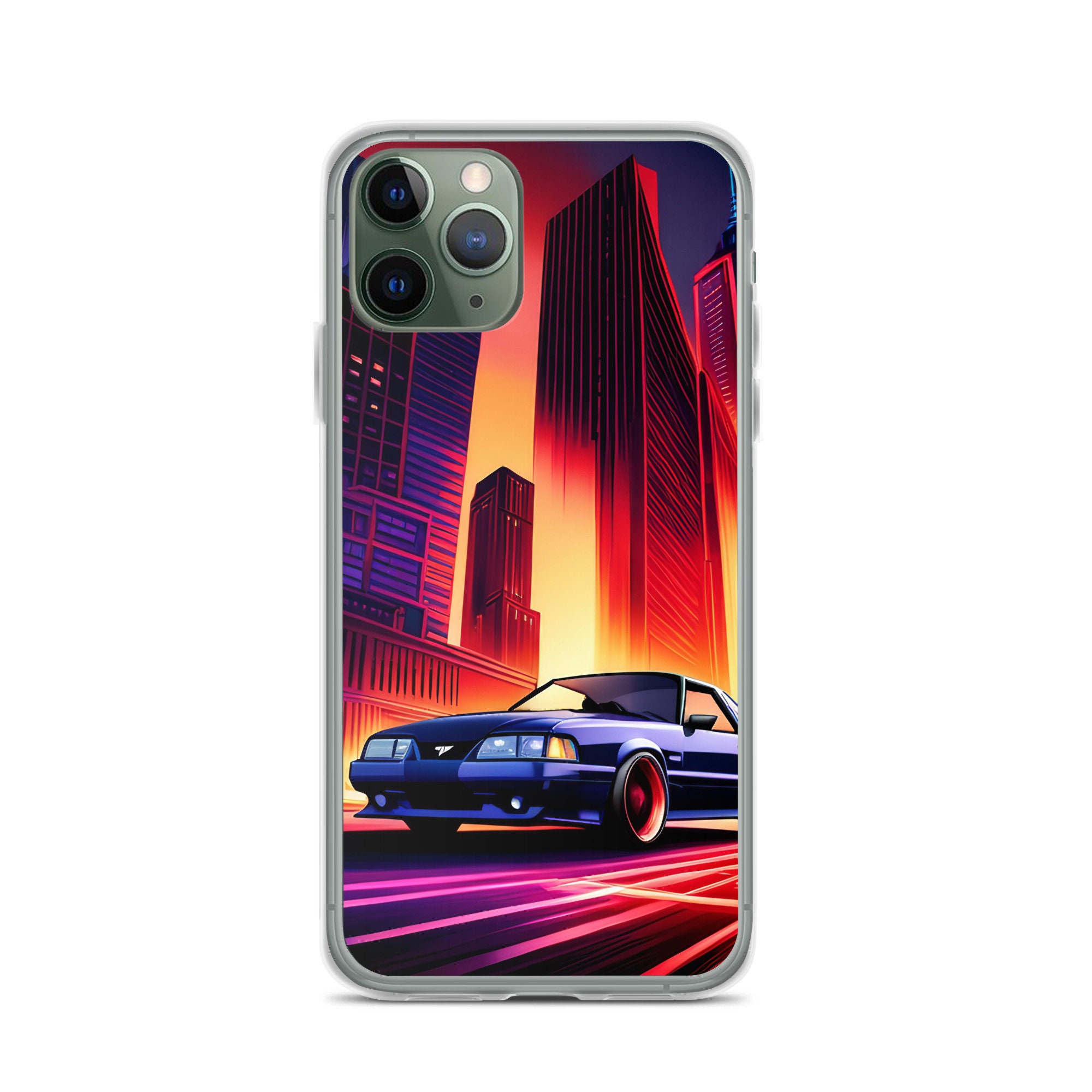 Ford Foxbody Mustang, Foxbody 5.0, City Scene Ford Mustang Clear Case ...