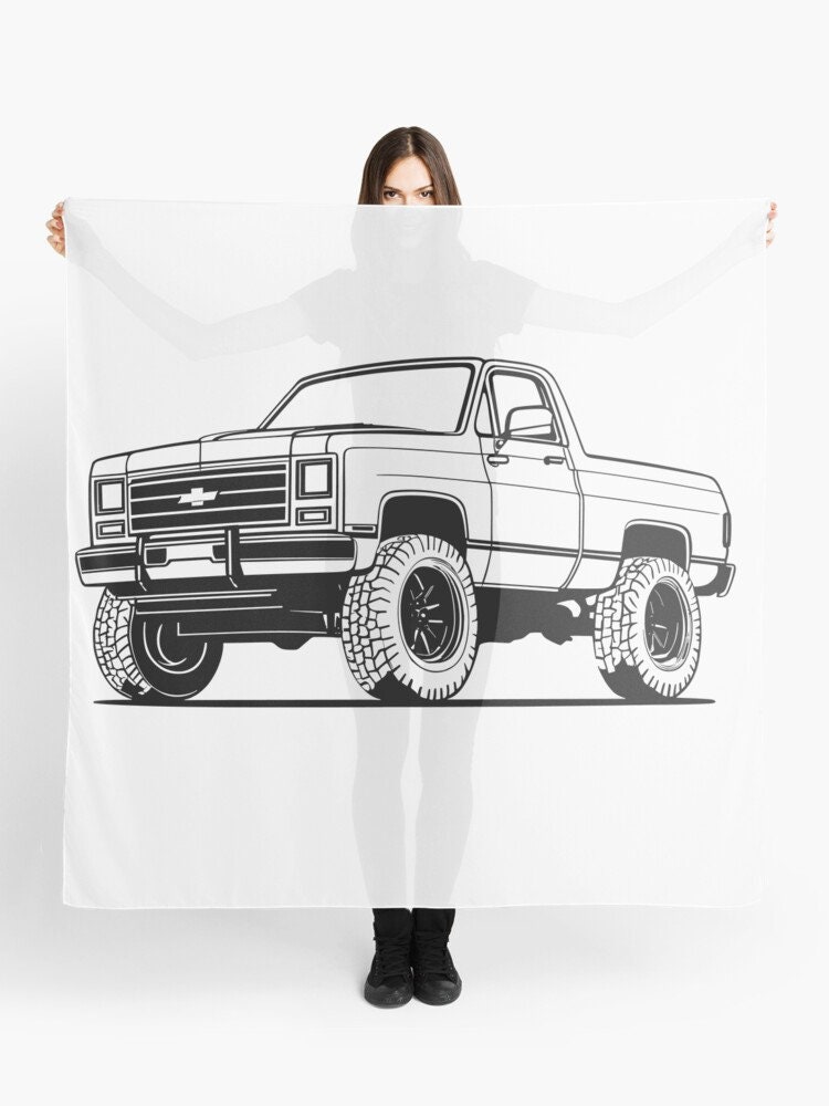 Chevy Squarebody K20 Custom Deluxe Digital File, PNG and SVG Files ...