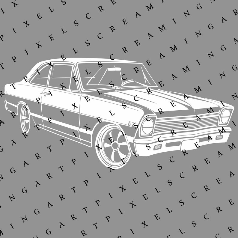 1967 Chevy Nova Ss Digital File, 67 Nova Png File, Chevy Nova Ss, PNG ...