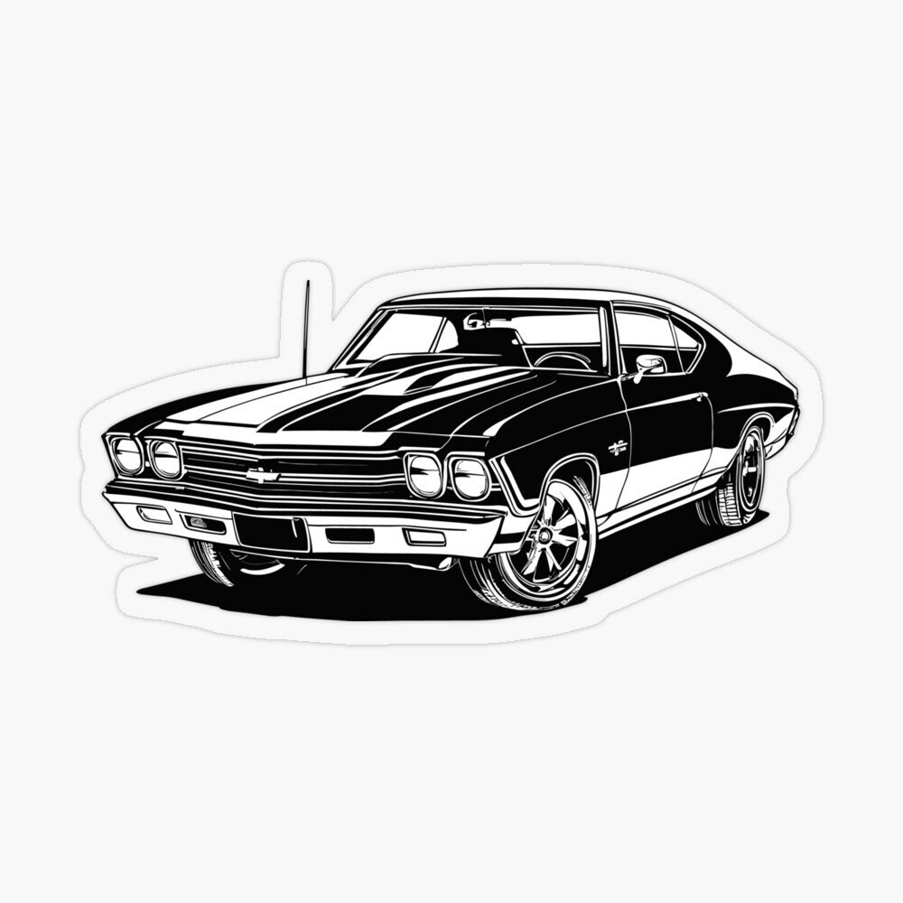 Chevy Chevelle SS, Chevelle Silhouette Digital File, Png & Svg File ...