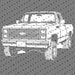 Chevy Squarebody K20 Custom Deluxe Digital File, PNG and SVG Files ...