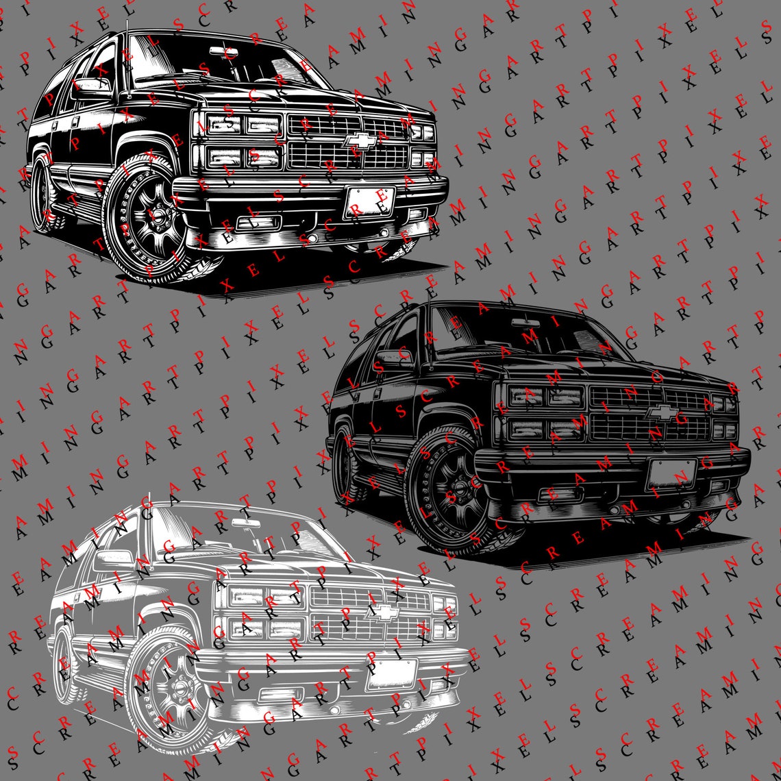 Chevy Tahoe, Obs Chevy, Tahoe Nation Digital File, PNG and SVG Files ...