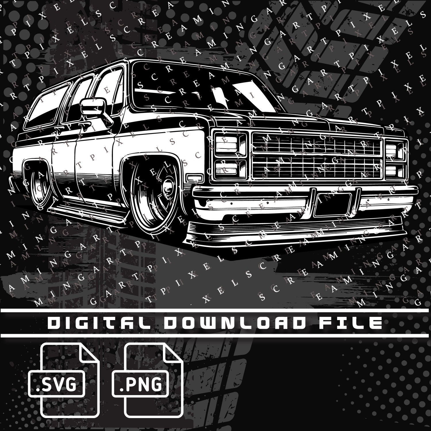Chevy Suburban Squarebody Png File, Burb Life, Suburban Svg, PNG and ...