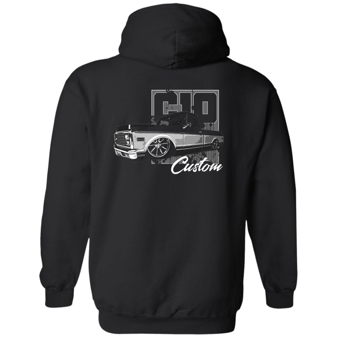 Chevy C10 Custom Short Bed, C10 Nation Pullover Hoodie - Etsy