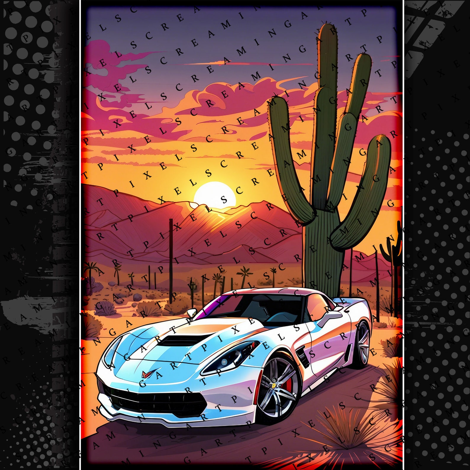 Chevy Corvette, C5, C6, Corvette Svg Png, Digital File 3 Pack, Desert ...