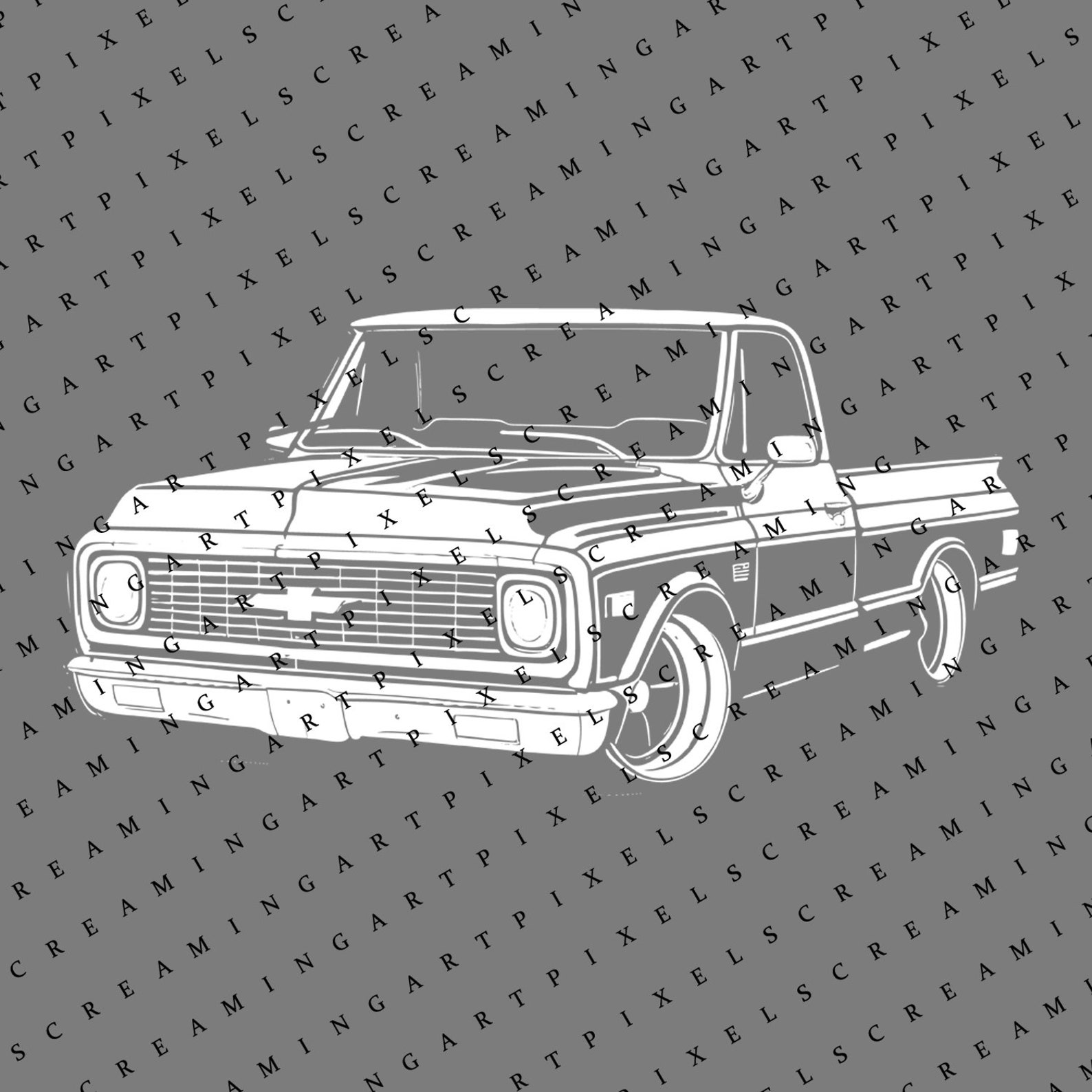 Chevy C10 Silhouette Digital File C10 Truck File Chevy Truck Png