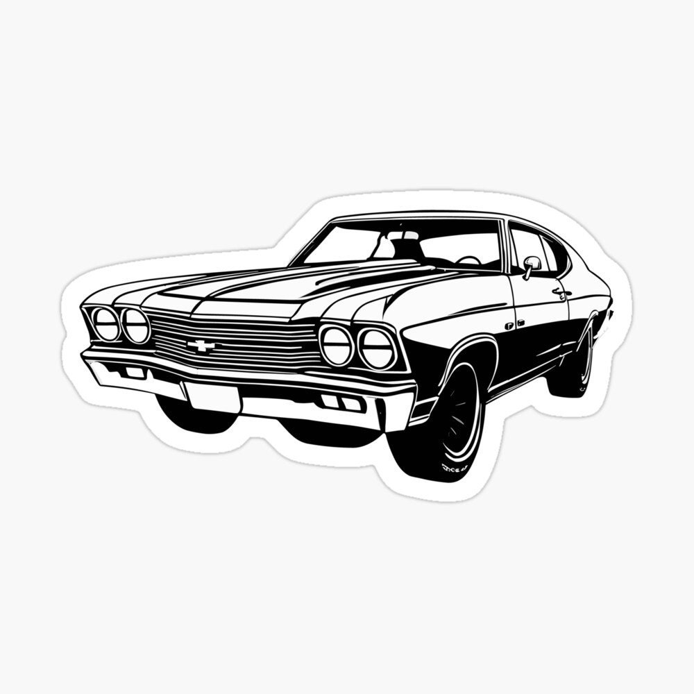Chevy Chevelle SS, Chevelle Silhouette Digital File, Png & Svg File ...