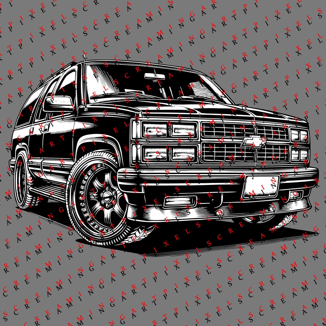 Chevy Tahoe, Obs Chevy, Tahoe Nation Digital File, PNG and SVG Files ...