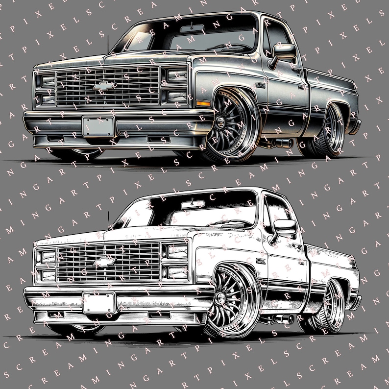 Chevy Squarebody Obs Ck Truck Digital File, PNG and SVG Files, Chevy ...