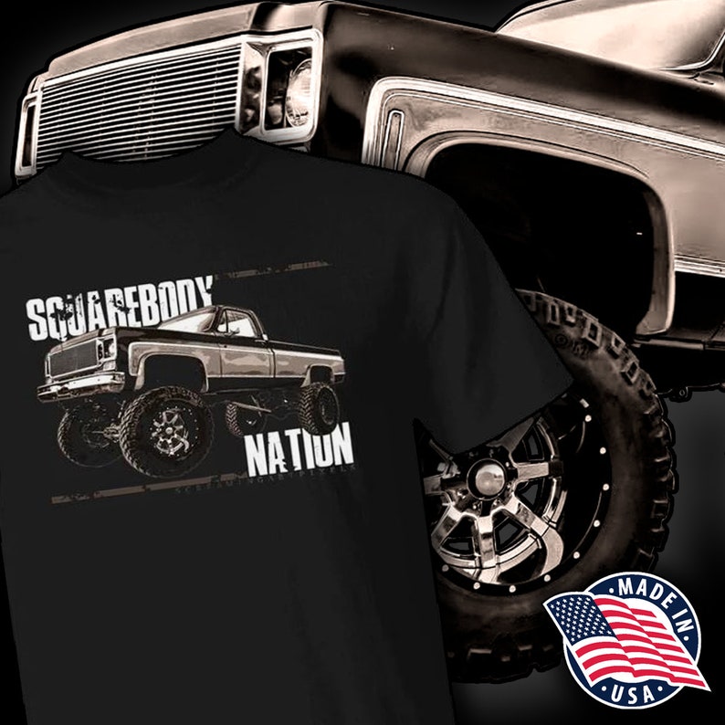 Square Body Nation Shirt, Chevy C10, Silverado, Chevy Truck, Square ...