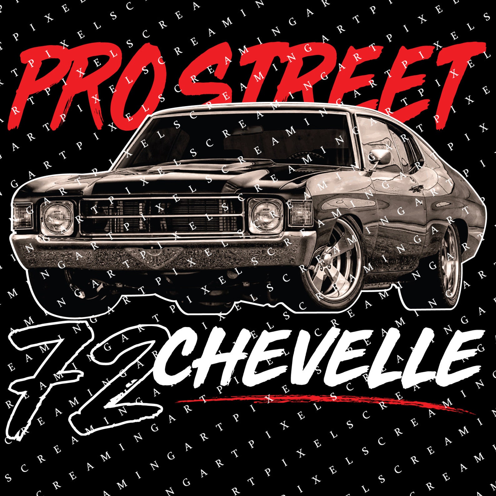 Chevy Chevelle SS, Pro Street Chevelle, Digital File, Png and SVG File ...