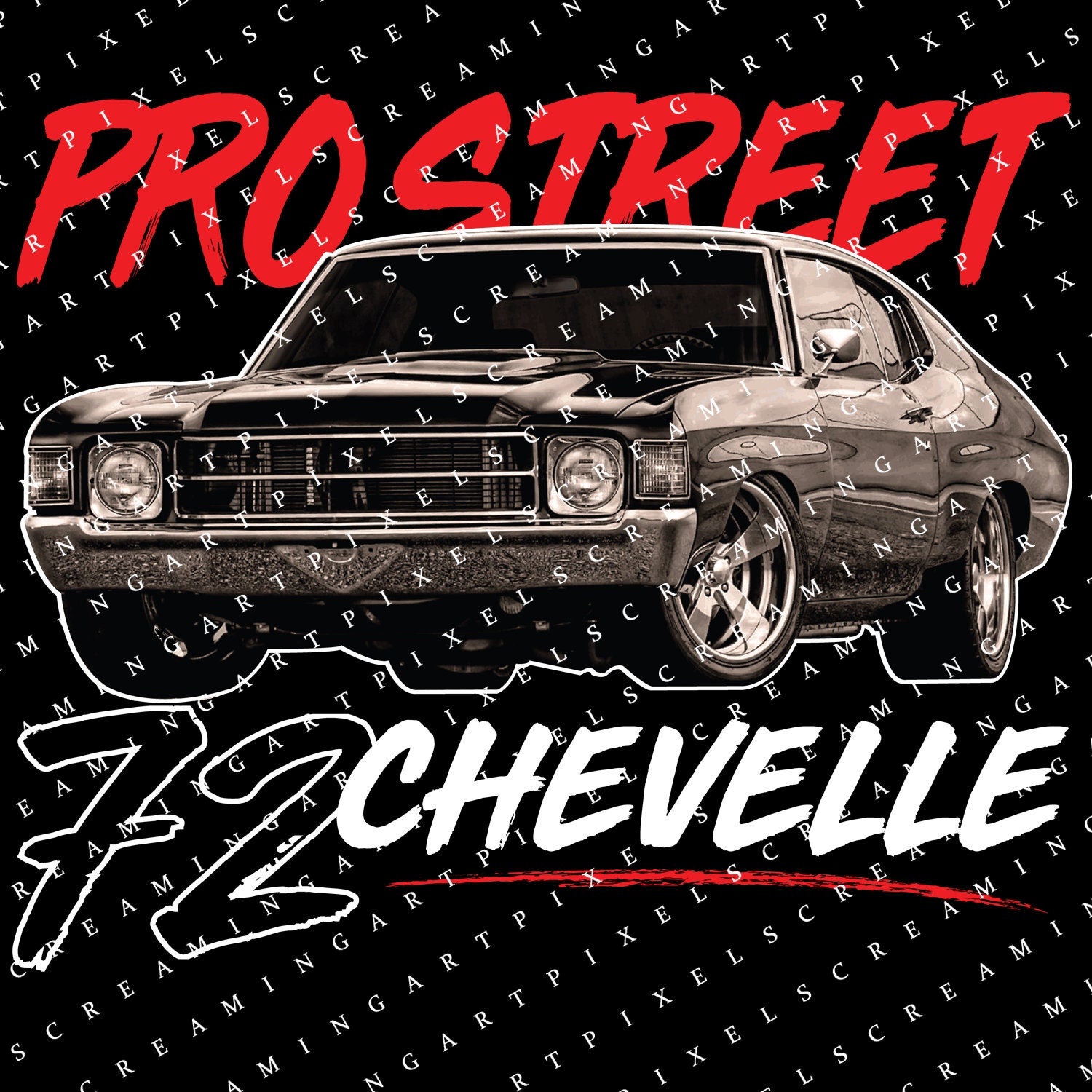Chevy Chevelle SS, Pro Street Chevelle, Digital File, Png and SVG File ...
