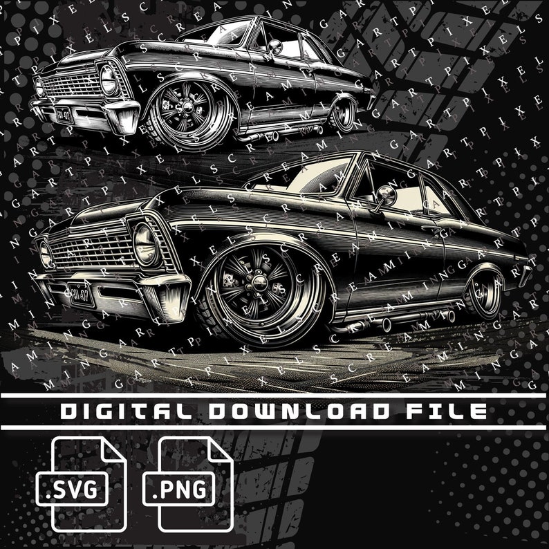 1967 Chevy Nova Ss Digital File, 67 Nova Png File, Chevy Nova Ss, PNG ...