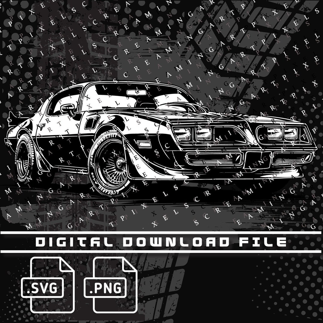 Pontiac Trans Am Digital File, Firebird Pontiac Png File, Firebird, PNG ...
