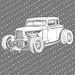 Coupe Hot Rod Deuce Coupe Digital File, 1932 Coupe Silhouette, Hot Rod ...