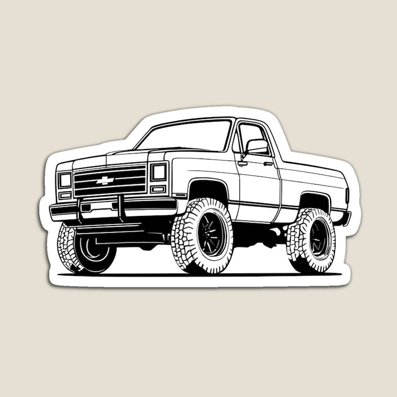 Chevy Squarebody K20 Custom Deluxe Digital File, PNG and SVG Files ...