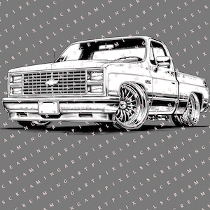 Chevy Squarebody Obs Ck Truck Digital File, PNG and SVG Files, Chevy ...