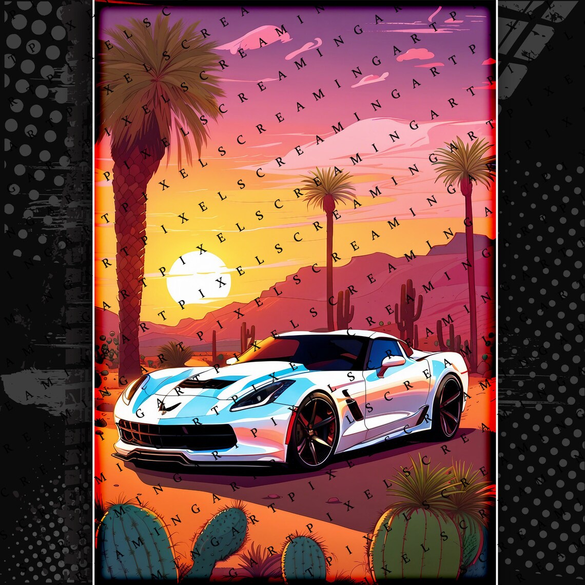Chevy Corvette, C5, C6, Corvette Svg Png, Digital File 2 Pack, Desert ...